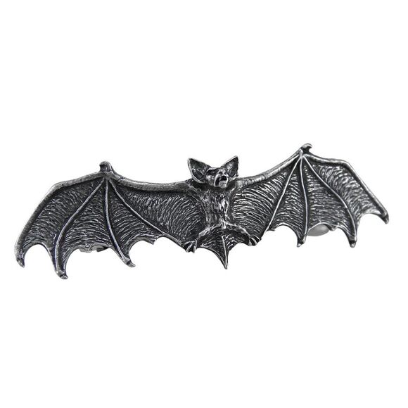 Zeckos | Accessories | Darkling Bat Gothic Pewter Hair Slide | Poshmark